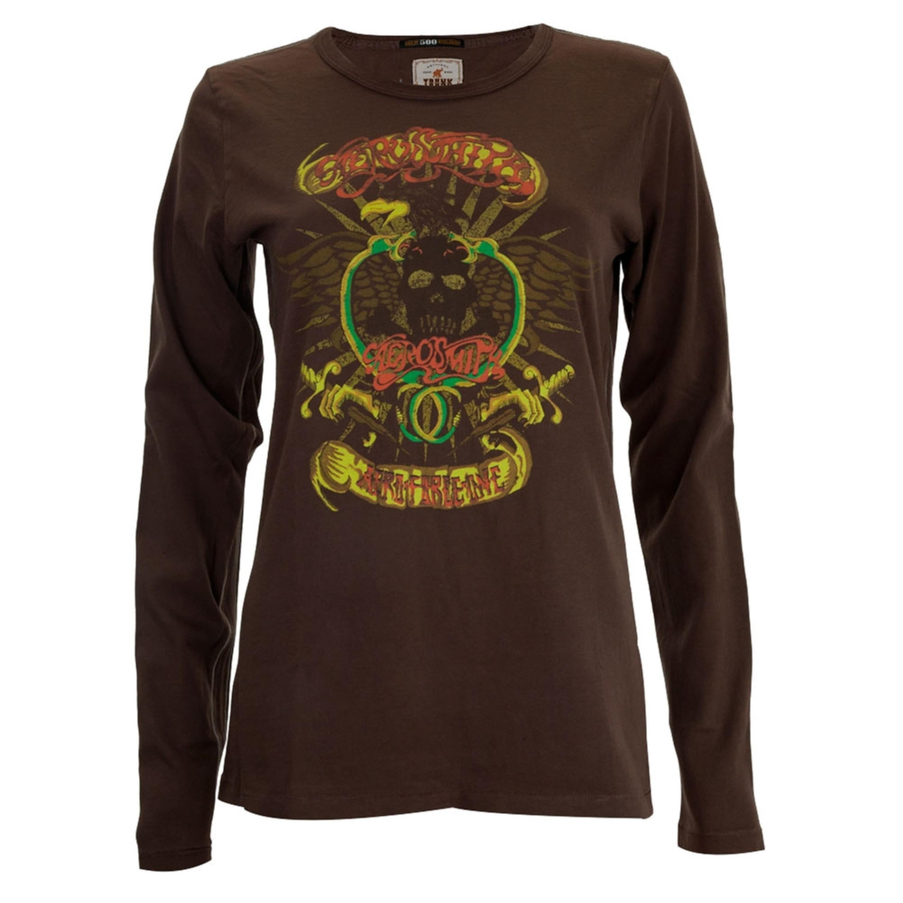 Aerosmith - Aero Force One Premium Juniors Long Sleeve T-Shirt - 0 ...