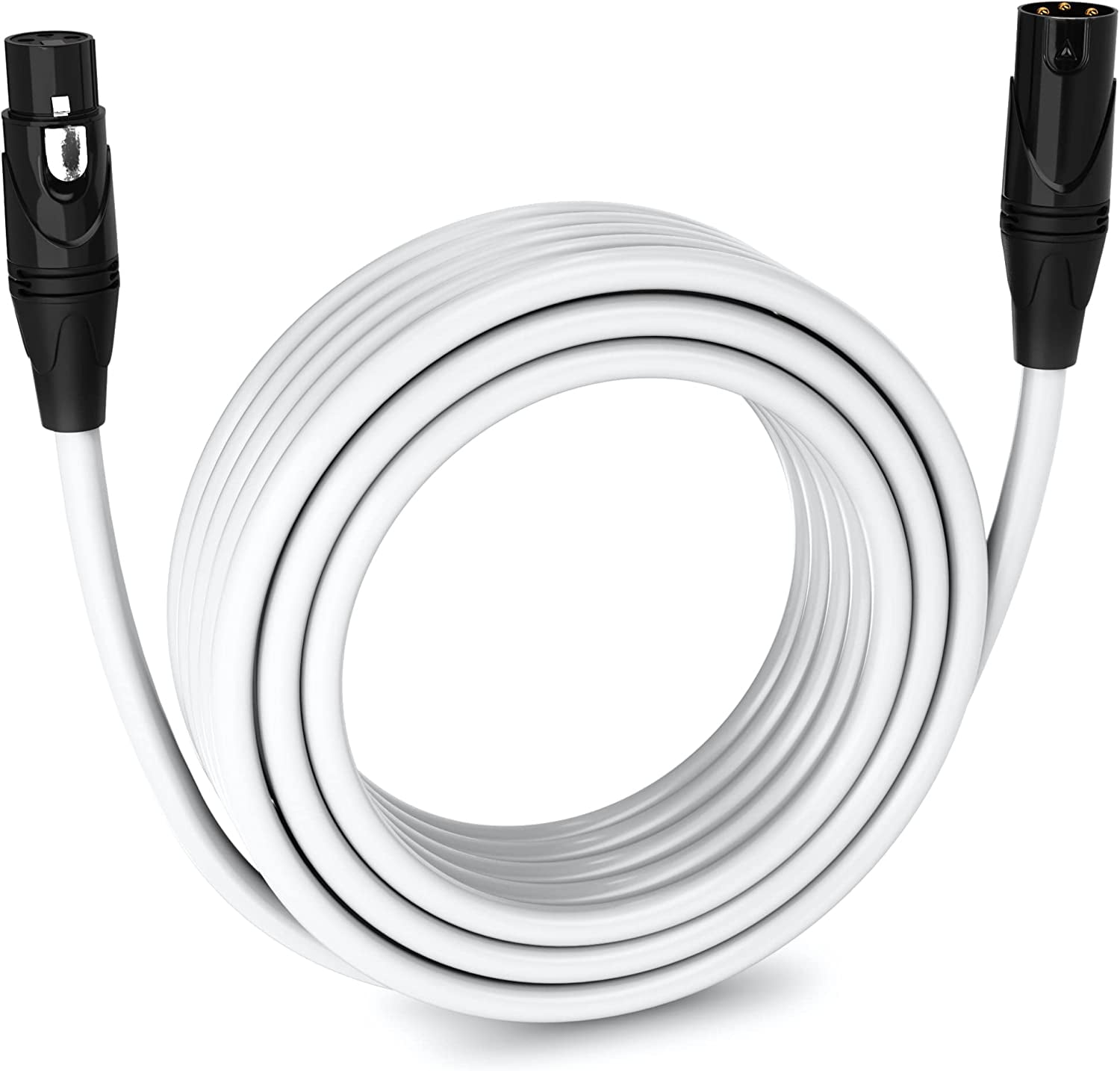 LyxPro 50 feet Microphone XLR Cable, Male to Female, 3 Pin Mic Cable ...