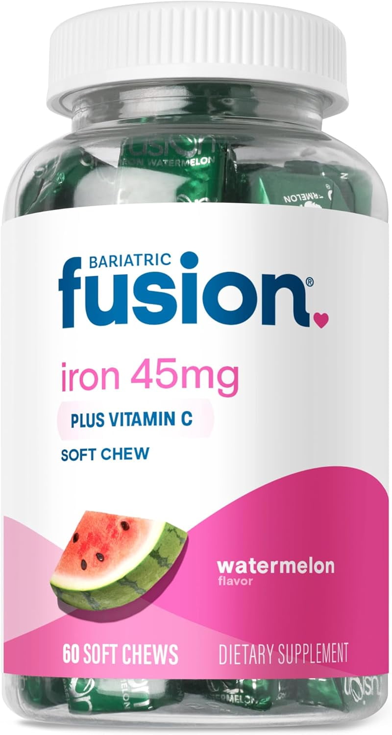 Bariatric Fusion Iron 45mg Vitamin C 60soft Chews Watermelon | Walmart ...