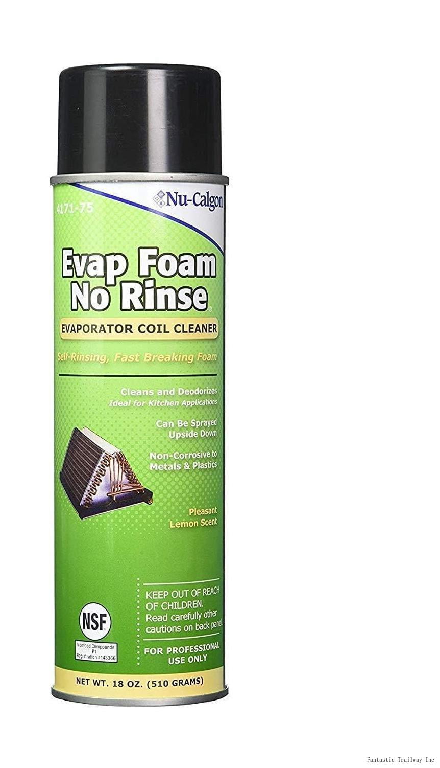 -calgon 4171-75 evap foam no rinse evaporator coil cleaner, 18 oz ...