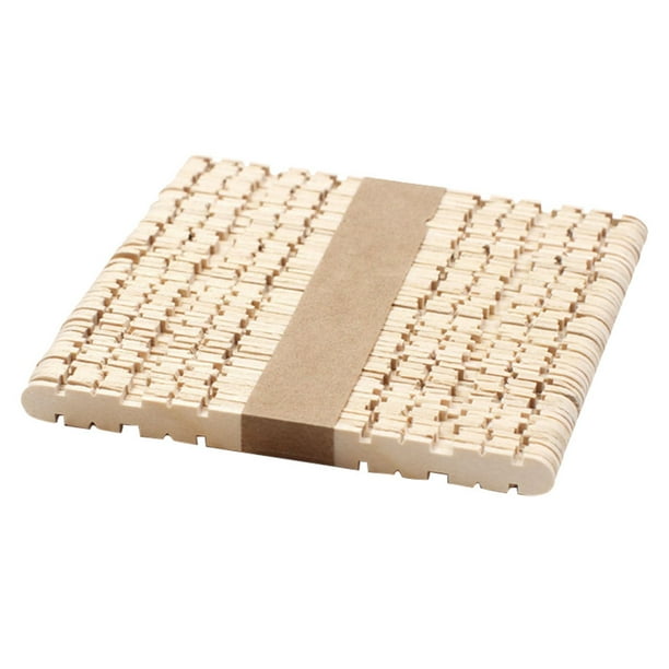 50-Pack Natural Wood Popsicle Sticks, DIY Craft Sticks for Ice Cream ...