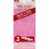 Pink Plastic Table Covers 108" x 54" , 3 ct - Walmart.com