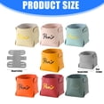 2pcs Elegant Collapsing PU Storage Container For Workplace Organization ...