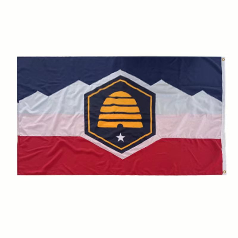 Utah 2023 New State Flag 3'X5' Flag Rough Tex® 600D Official Government ...