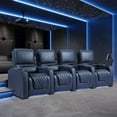 Weilianda Astronaut Zero Gravity Home Theater Seating Top Grain Leather Recliner Sofa Power ...