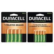 Duracell 8-Pack NiMH Rechargeable AA Batteries DX1500 2500mAh - Walmart.com