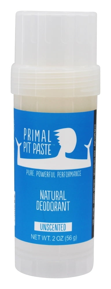 Primal Pit Paste - Natural Deodorant Stick Unscented - 2 oz. - Walmart.com