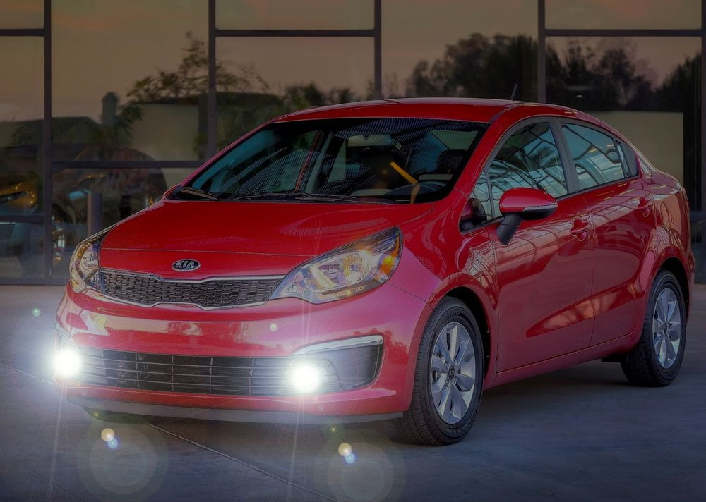 For 2016 2017 Kia Rio Sedan LED Fog Lamps Driving Lights Kit - Walmart.com