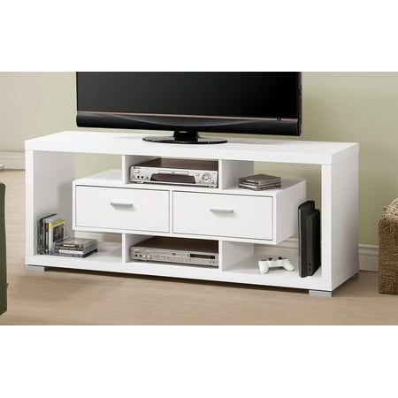 Coaster 700113 Home Furnishings TV Console, White - Walmart.com ...