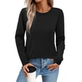 Aellinatey Women's round neck long-sleeved knitted pullover sweater ...
