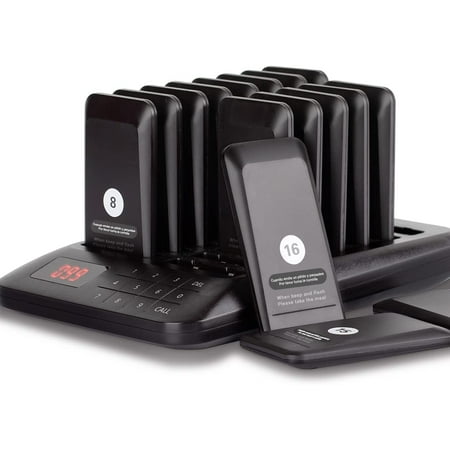 Tera Pagers Wireless Paging System with Buzzer Vibration and Flash ...