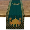 Ramadan Linen Table Runner Holiday Party Decor Eid Mubarak Iftar ...