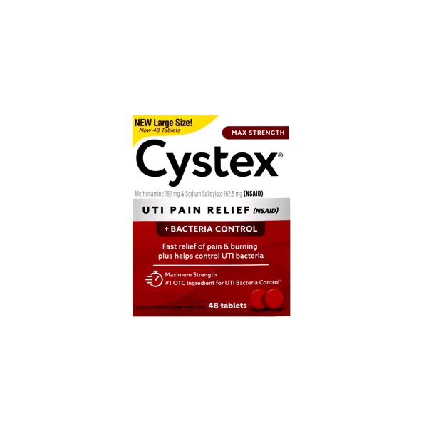 Cystex Urinary Pain Relief Tablets 48 Tablets Each - Walmart.com