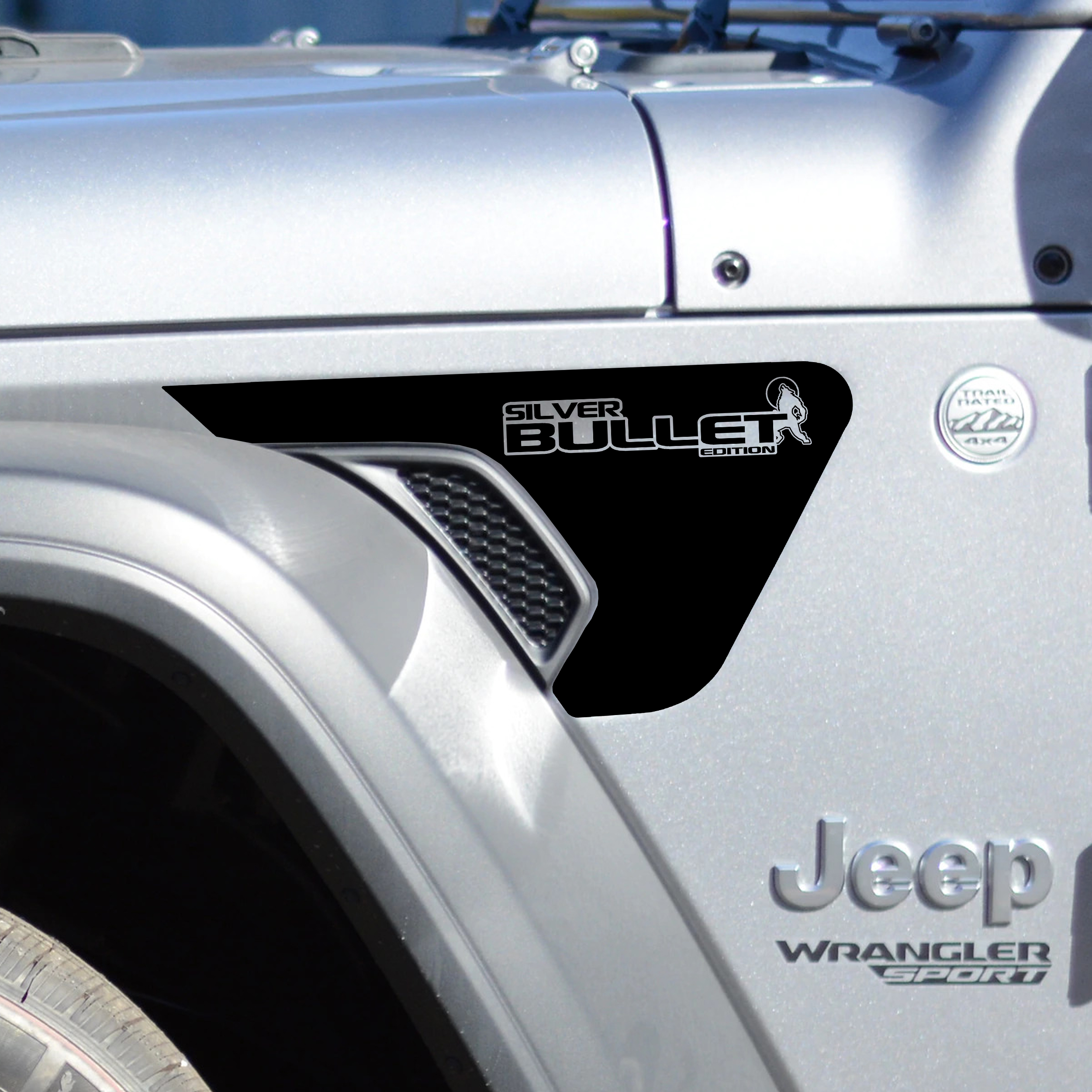 Collectible Decals JL/JT Fender Vent Silver Bullet Edition Blackout ...