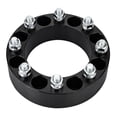 2" 8x6.5 Wheel Spacers 8 Lug - Aluminum Silver, 130mm Bore, 9/16" Studs ...