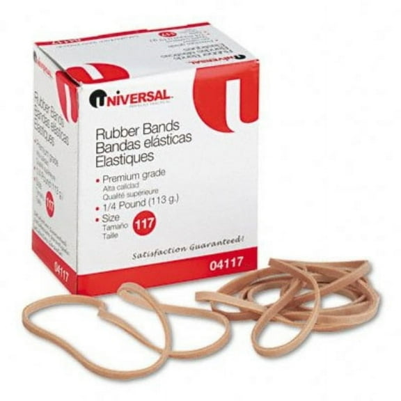 Universal Regular Office Rubber Bands, Size 117, 7 x 1/8, 50 Bands/1 ...
