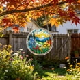 Creative Artistic Abstract Styles Solar Mobile Sun Catcher With Frame ...