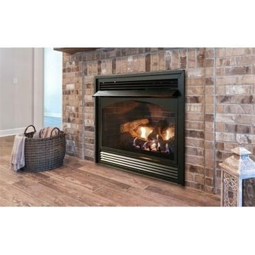 Kingsman HBZDV4224N Millivolt Valve Natural Gas Fireplace, 24000 BTU ...