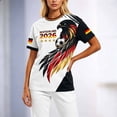 WAYUTE Womens Germany Soccer T-Shirts Crew Neck Short Sleeve with ...
