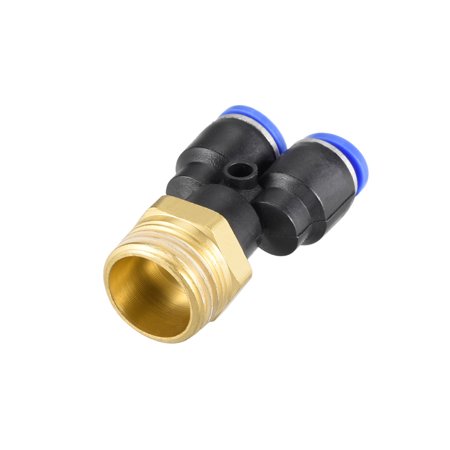 Push To Connect Fittings Y Type Tube Connect 5/16" OD x 1/2" G Male ...
