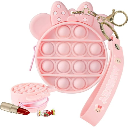 LINLINPAPA Pink Bow Coin Purse for Girls Kids Women Teen Child Fidget ...