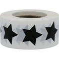 Black Star Stickers, 0.75 Inch Wide, 500 Labels on a Roll - Walmart.com
