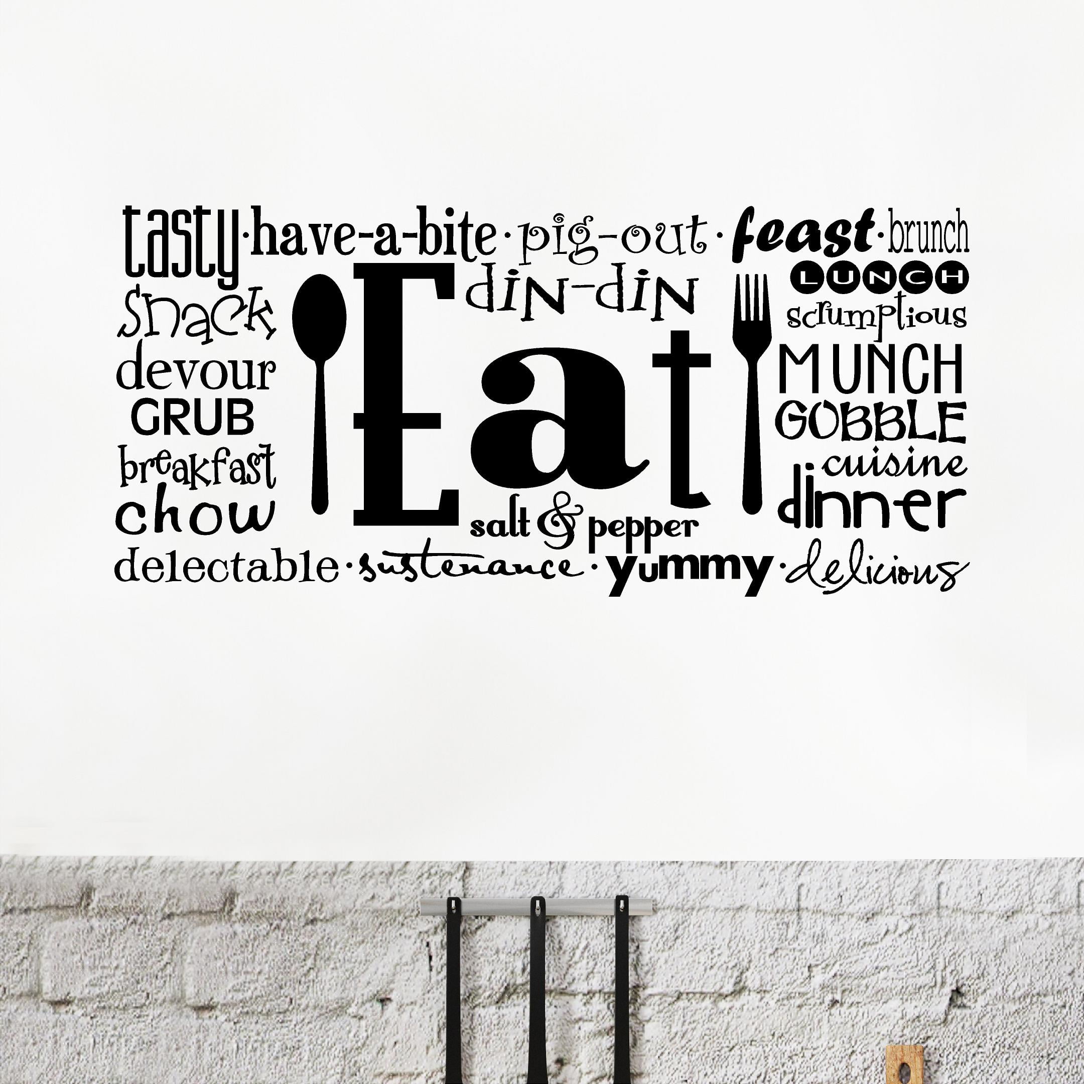 Eat Phrases Tasty Feast Delicious Breakfast Lunch Dinner Gobble Munch ...