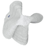 24 Pack - 12 x 12 White Cotton Ribbon Washcloths Rags - Lt Weight Thin ...