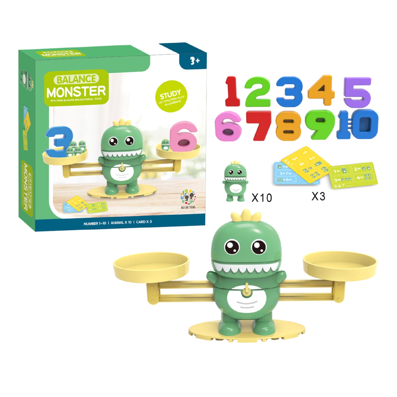 Montessori Matching Toy Math Learning Balance Toy for Preschool ...