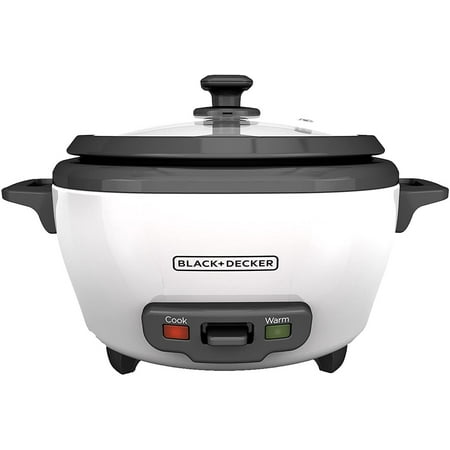 BLACK+DECKER 2-in-1 Rice Cooker and Food Steamer, 6 Cup (3 Cup Uncooked ...