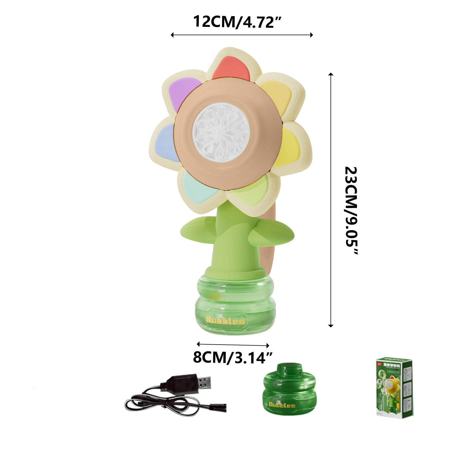 Click here for Rbaofujie Sunflower Bubble Machine Seven Color Flo... prices