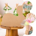Easter Table Sign Easter Bunny Table Wood Sign Happy Easter Table ...