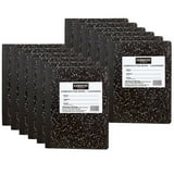 Hard Cover Composition Book, Wide Ruled, 7.5" x 9.75", 100 Sheets, Pack ...