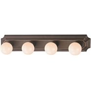 Sunset Lighting F3542 4 Light 240 Watt Bathroom Vanity Strip - Brass ...