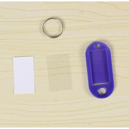 Key Tags - Colour Coded Plastic Key Tags - With Paper Label Inserts ...