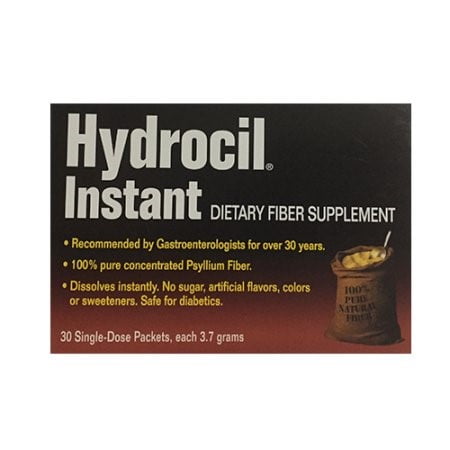 Hydrocil Instant Natural Fiber Laxative, 30 Ct - Walmart.com