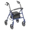 Equate Rolling Walker for Seniors, Rollator with Seat and Wheels, Black ...