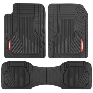 Motor Trend Black Rugged Earth Rubber Car Mats for Auto Truck SUV Van ...