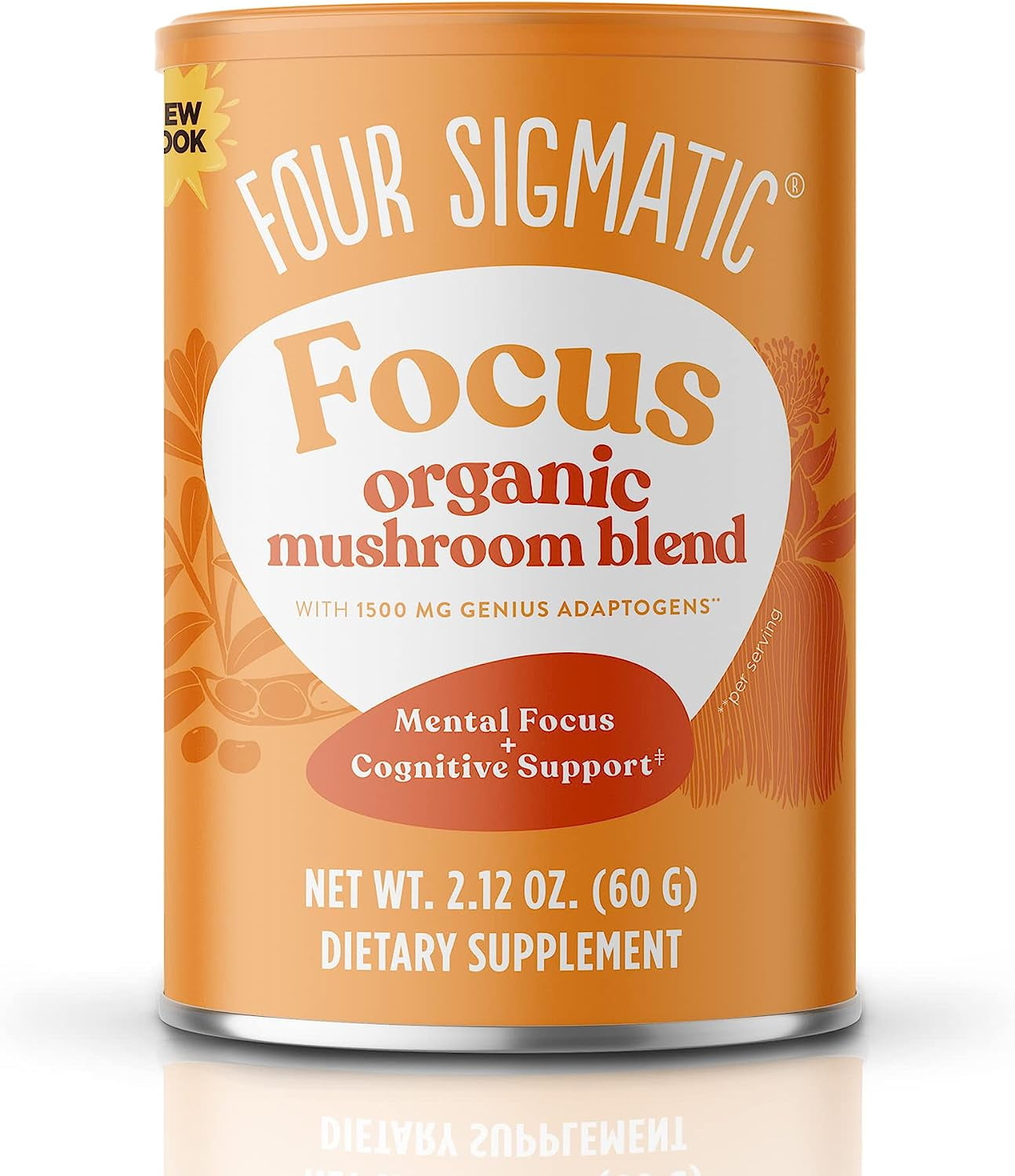 Four Sigmatic | Organic Think Focus Blend Mix, 2.12 OZ | Walmart en línea