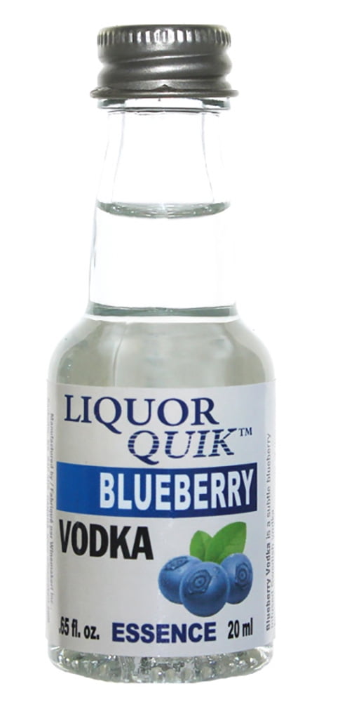 Liquor Quik Natural Vodka Essence 20 mL (Blueberry Vodka) - Walmart.com