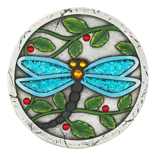 Blue Dragonfly Garden Stepping Stone, Cement - Walmart.com