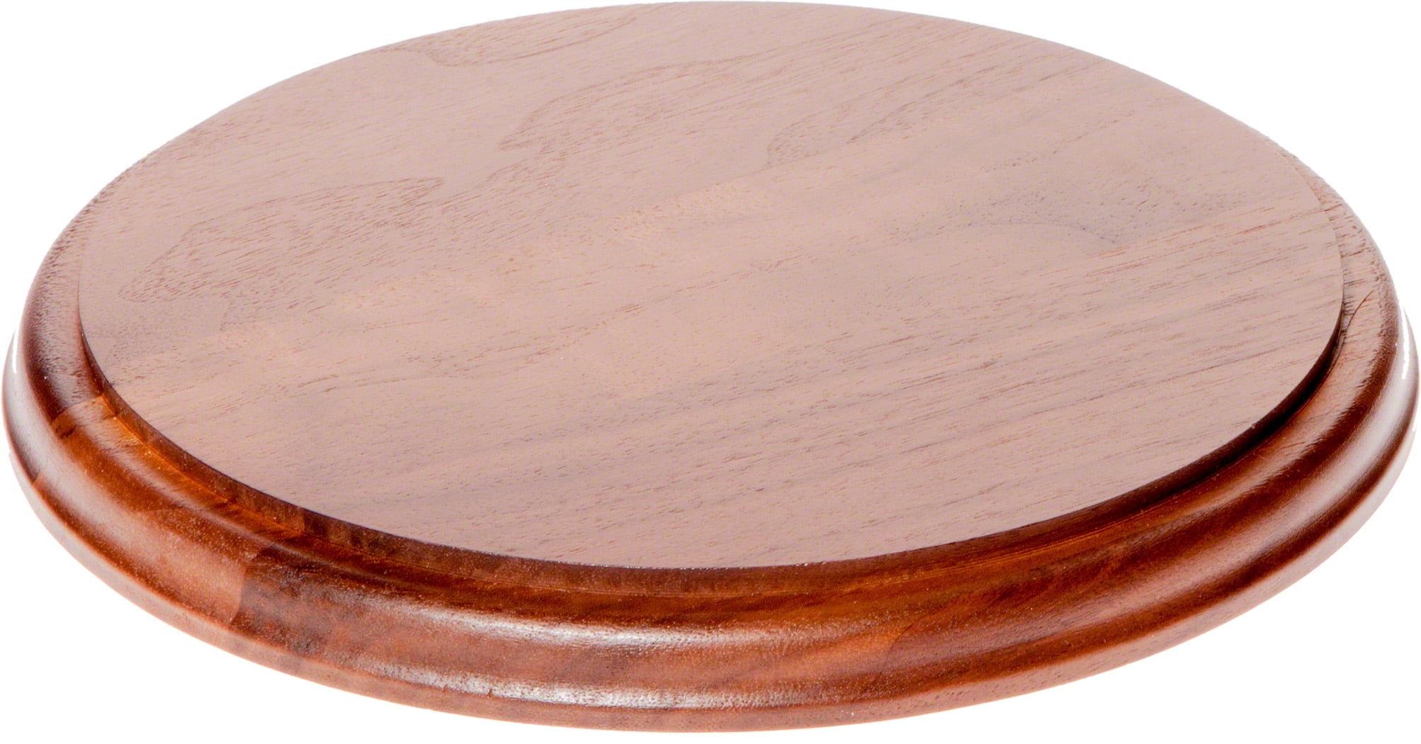 Plymor Solid Walnut Round Wood Display Base with Ogee Edge, 8.75" W x 8 ...