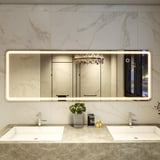 BEAUTYPEAK 64" x 21" LED Rectangular Full Length Mirror Standing Floor ...