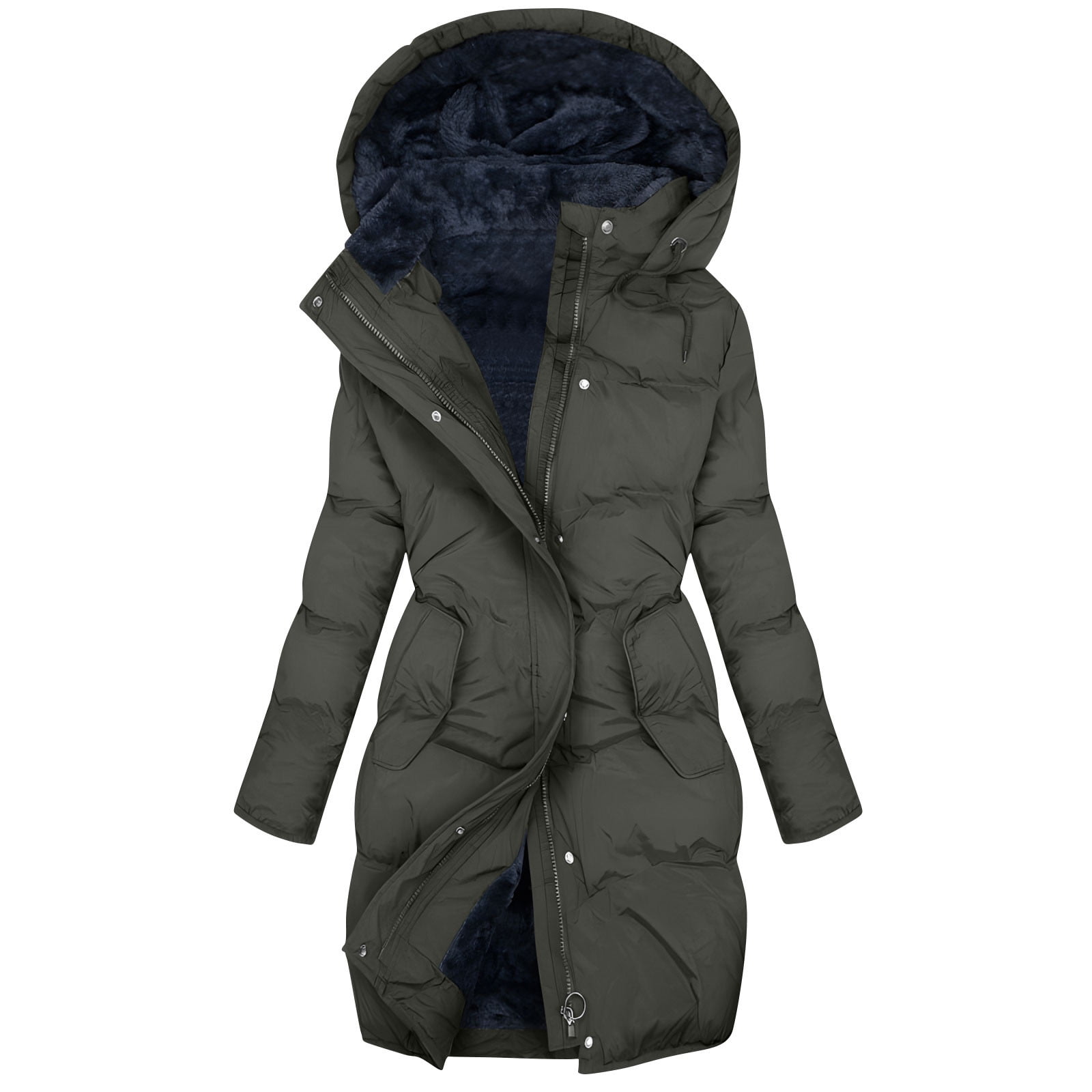 Click here for Nfurl Long Quilted Puffer Coats For Women Fitted W... prices