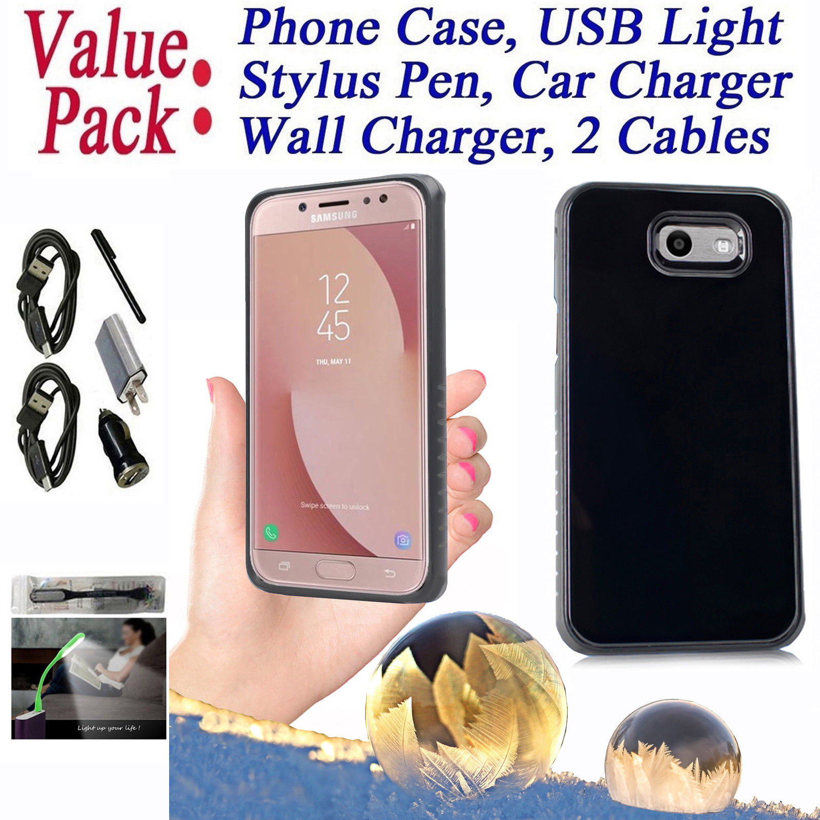 Value Pack + for 5" Samsung Galaxy J3 Luna Pro Eclipse Mission Case ...