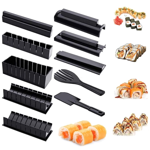 Labymos 10 Pieces DIY Home Sushi Making tool Kit with Complete Sushi ...