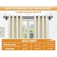 1 Inch Double Curtain Rods 66 to 120 Inches (5.5 to 10ft), Heavy Duty ...