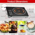 Electric Single Ceramic Stove 3500W Electric Cooktop Hot Plate Infrared ...