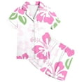 Glisme 2 Piece Outfits For Girls Silk Home Wear Lapel Button Down Short ...
