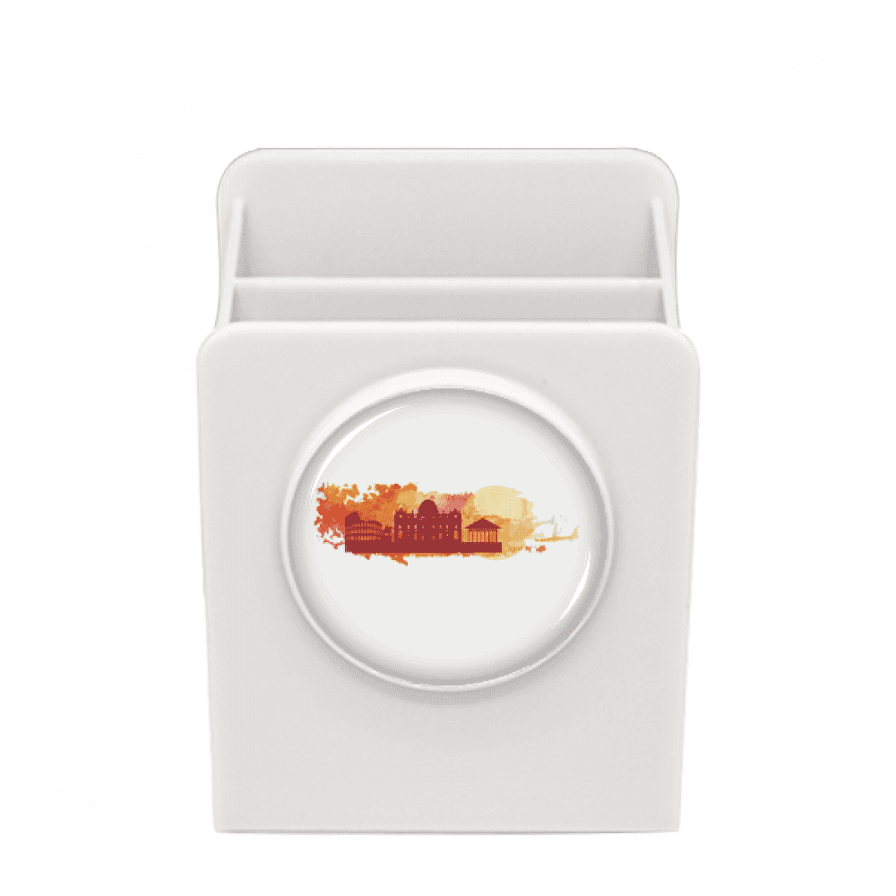 Rome Italy Yellow Watercolor Desk Pencil Holder Cup Pen Organizer ...